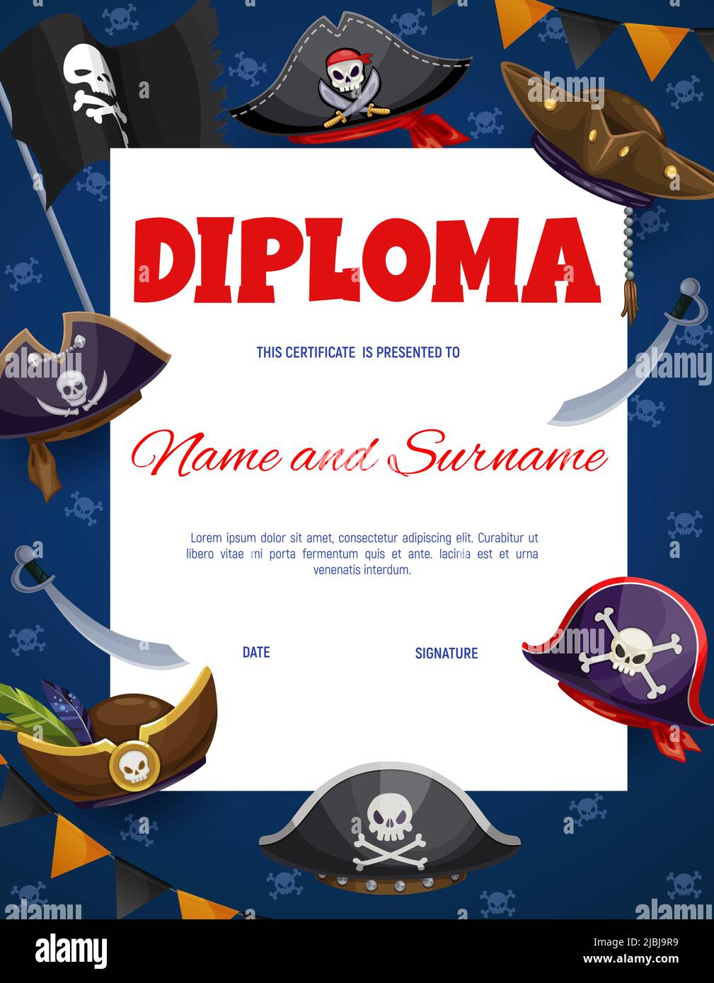 kids-pirate-diploma-corsair-sabers-tricorn-and-cocked-hats-education