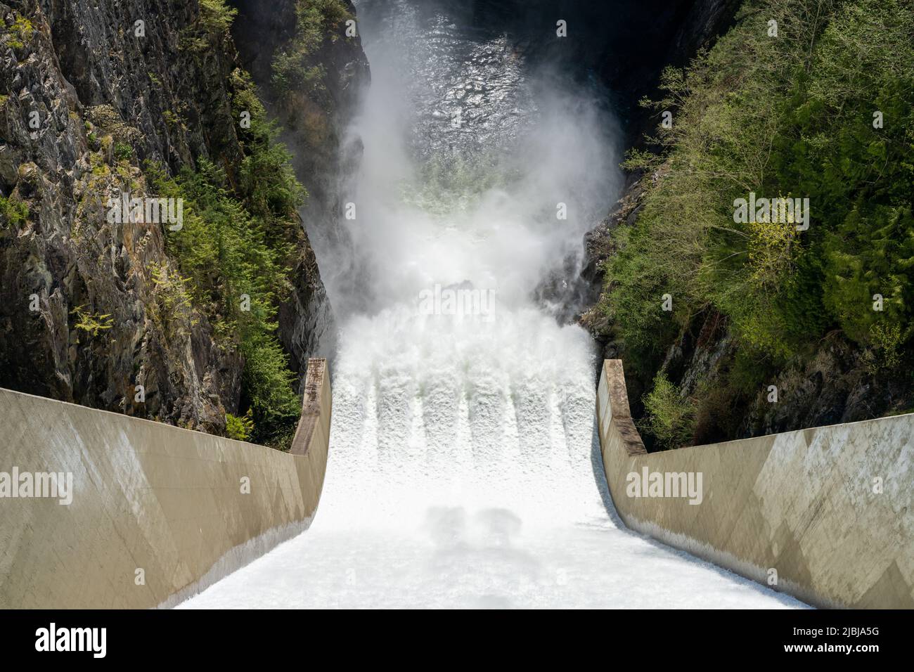 Capilano Lake Cleveland Dam. Capilano River Regional Park. North ...
