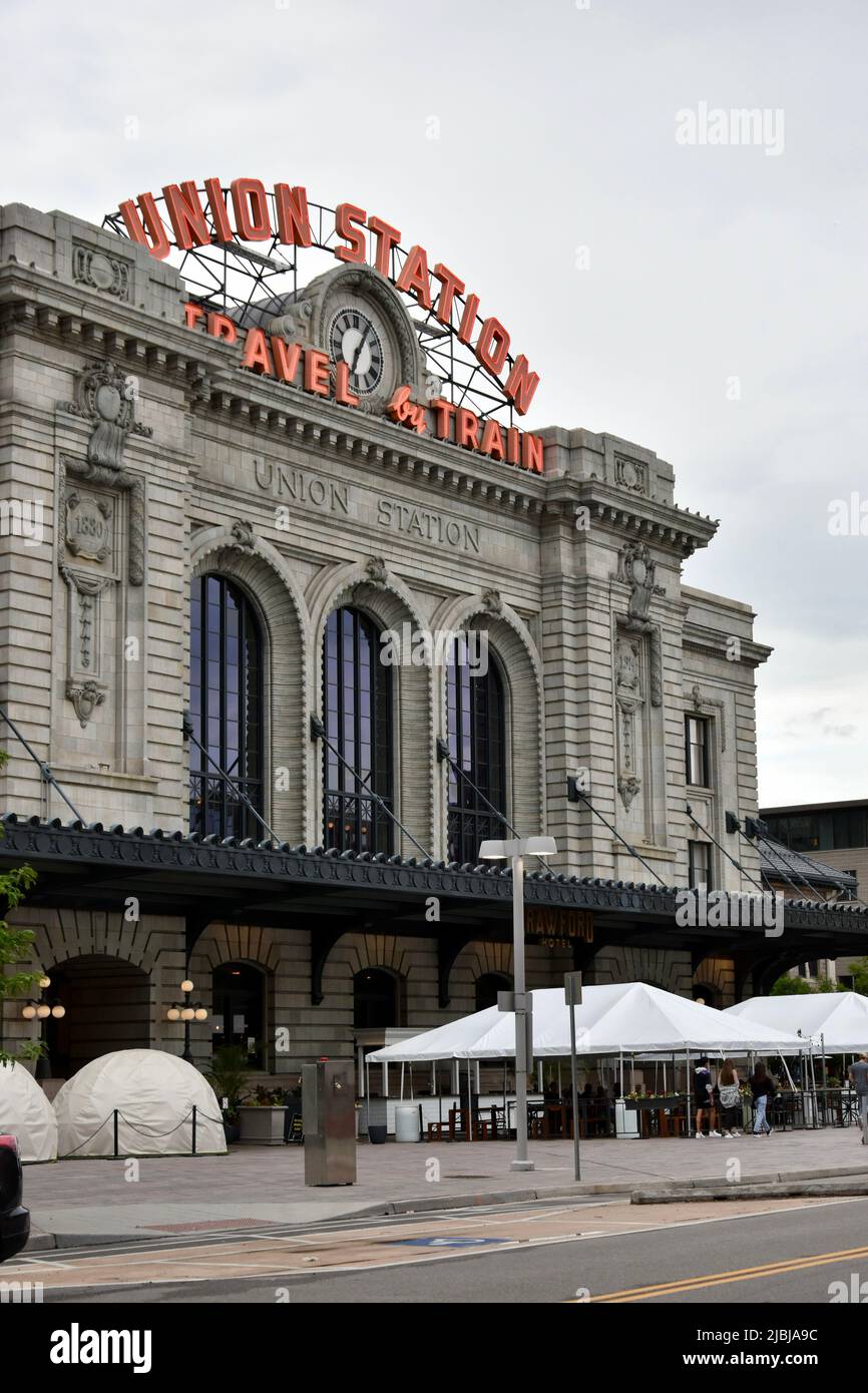 Denver union station sign hi-res stock photography and images - Alamy