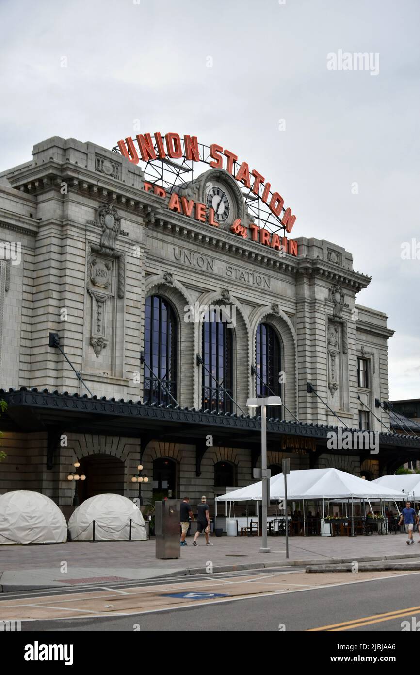 Denver union station sign hi-res stock photography and images - Alamy
