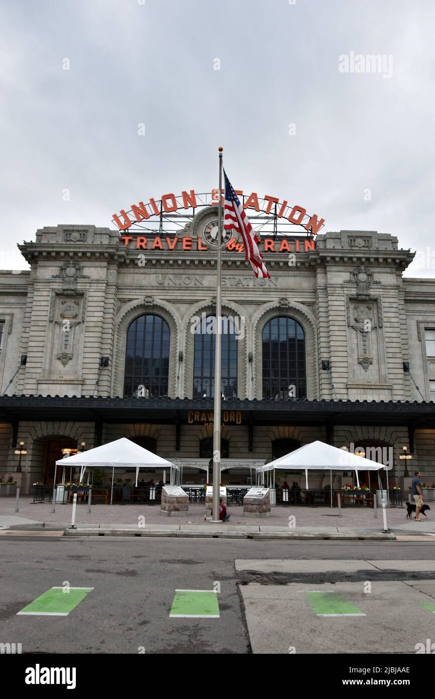 Denver union station sign hi-res stock photography and images - Alamy