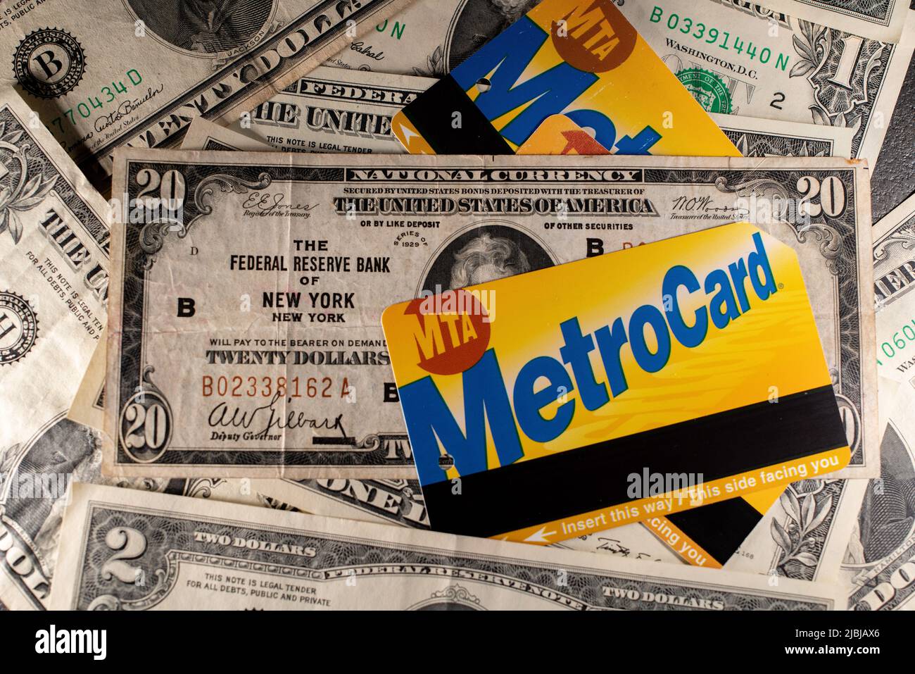 Manhattan, New York/USA - March 26. 2021: Metro Card on top of Us ...