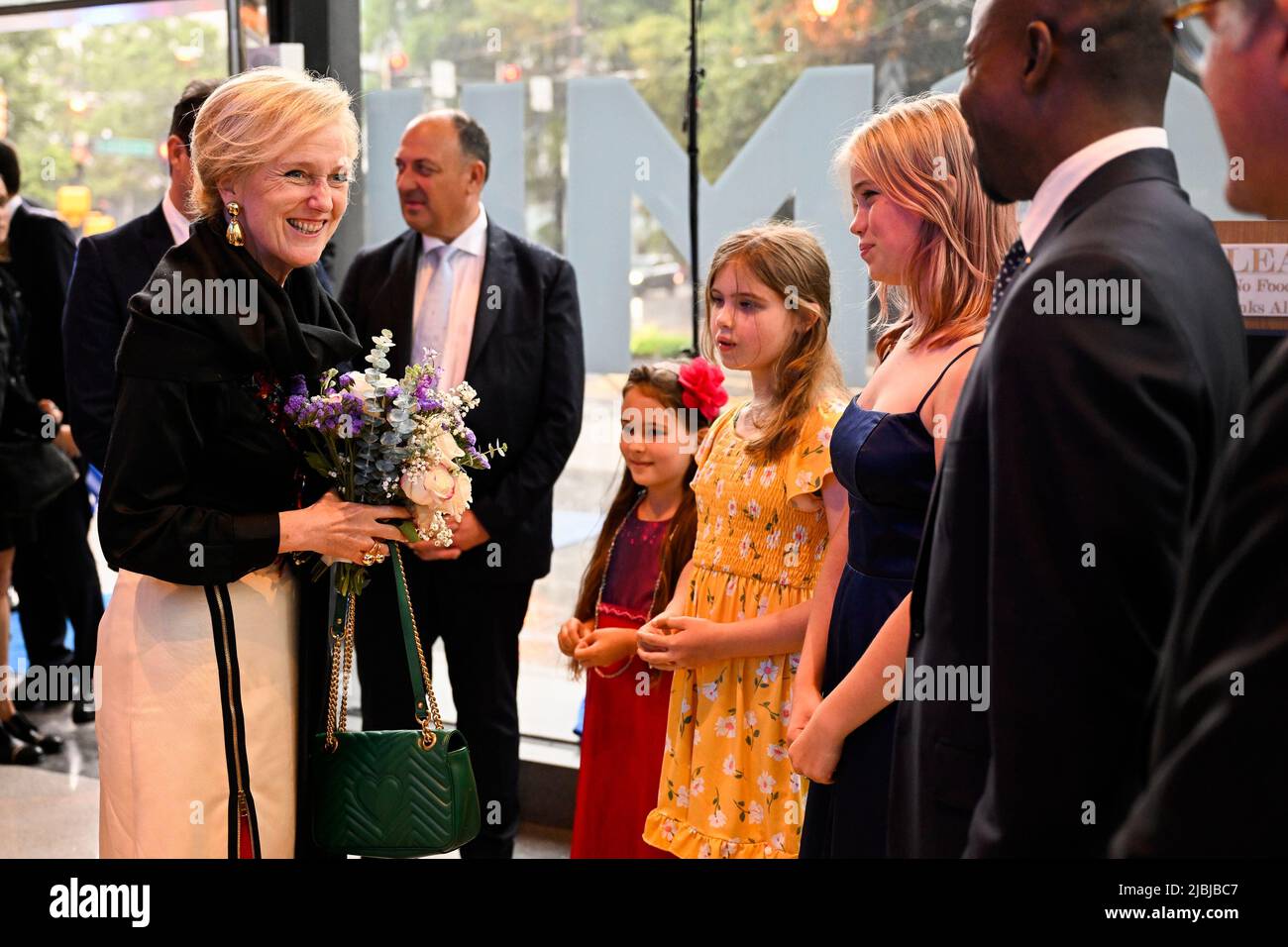 Princess Astrid of Belgium pictured during a visit to the Creative ...