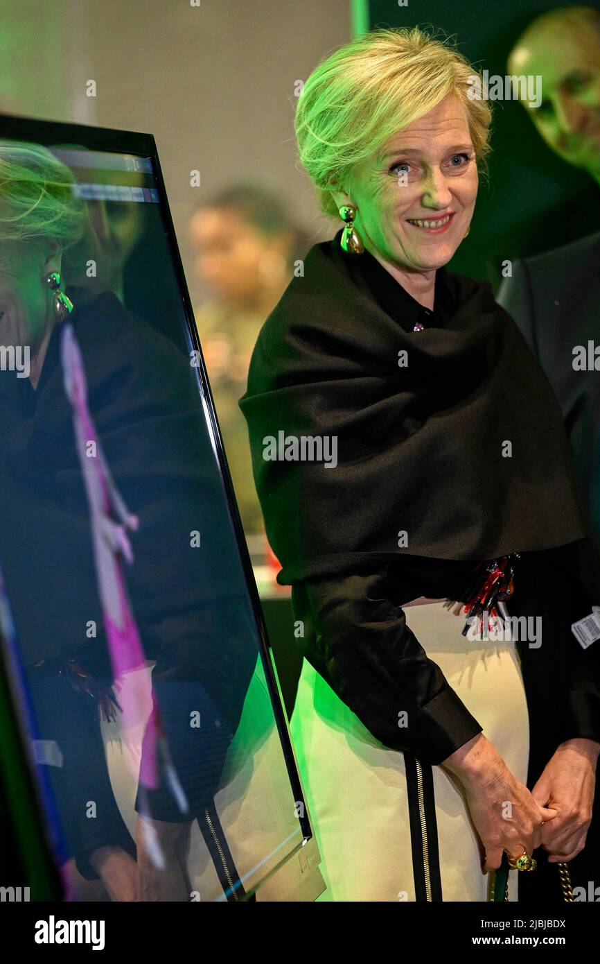 Princess Astrid of Belgium pictured during a visit to the Creative ...