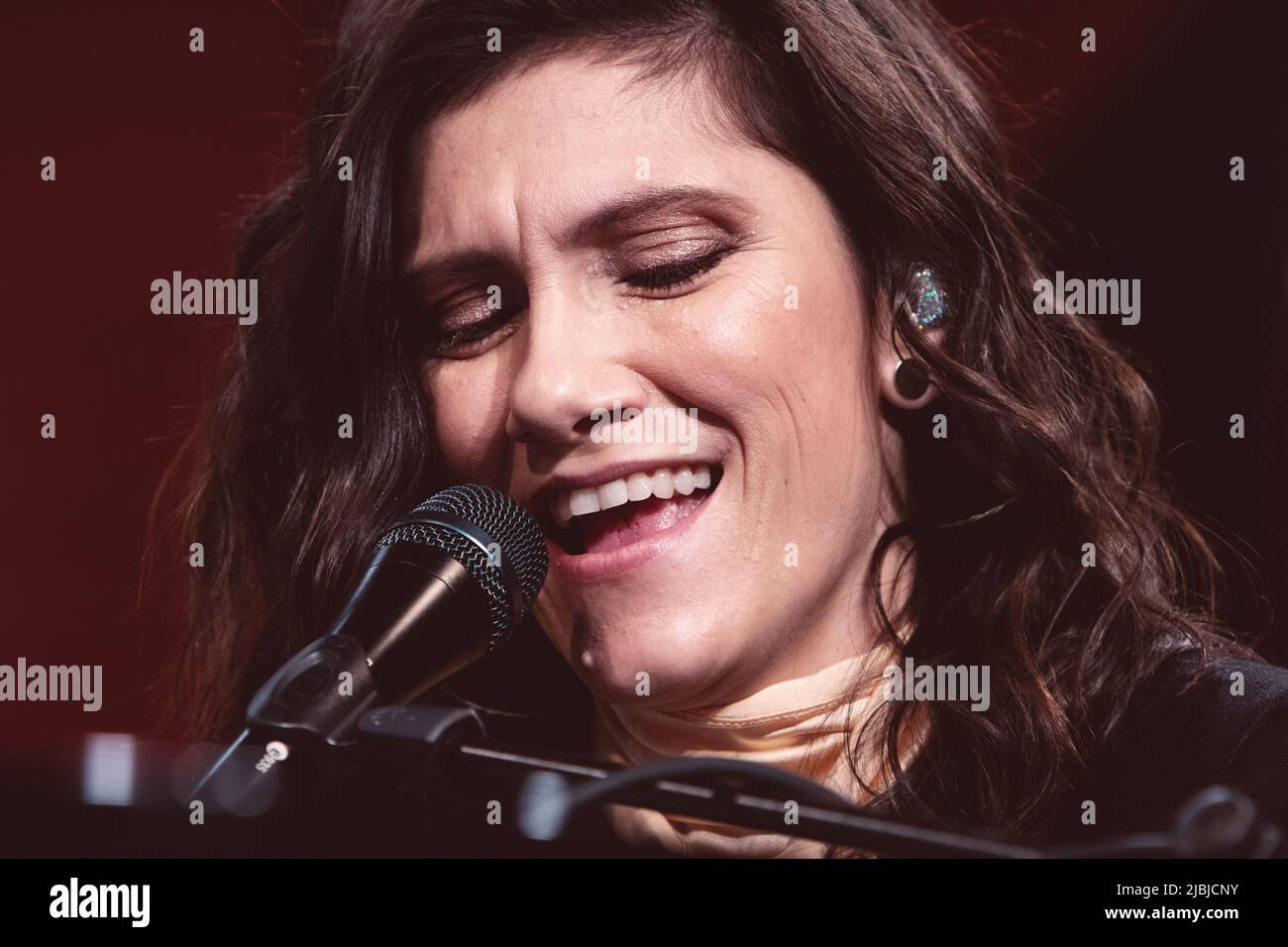Singer Elisa Toffoli performs at Radio2 Rai for "Elisa Day Christmas ...