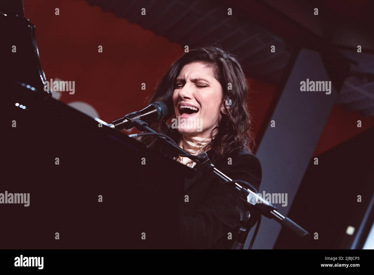 Singer Elisa Toffoli performs at Radio2 Rai for "Elisa Day Christmas ...