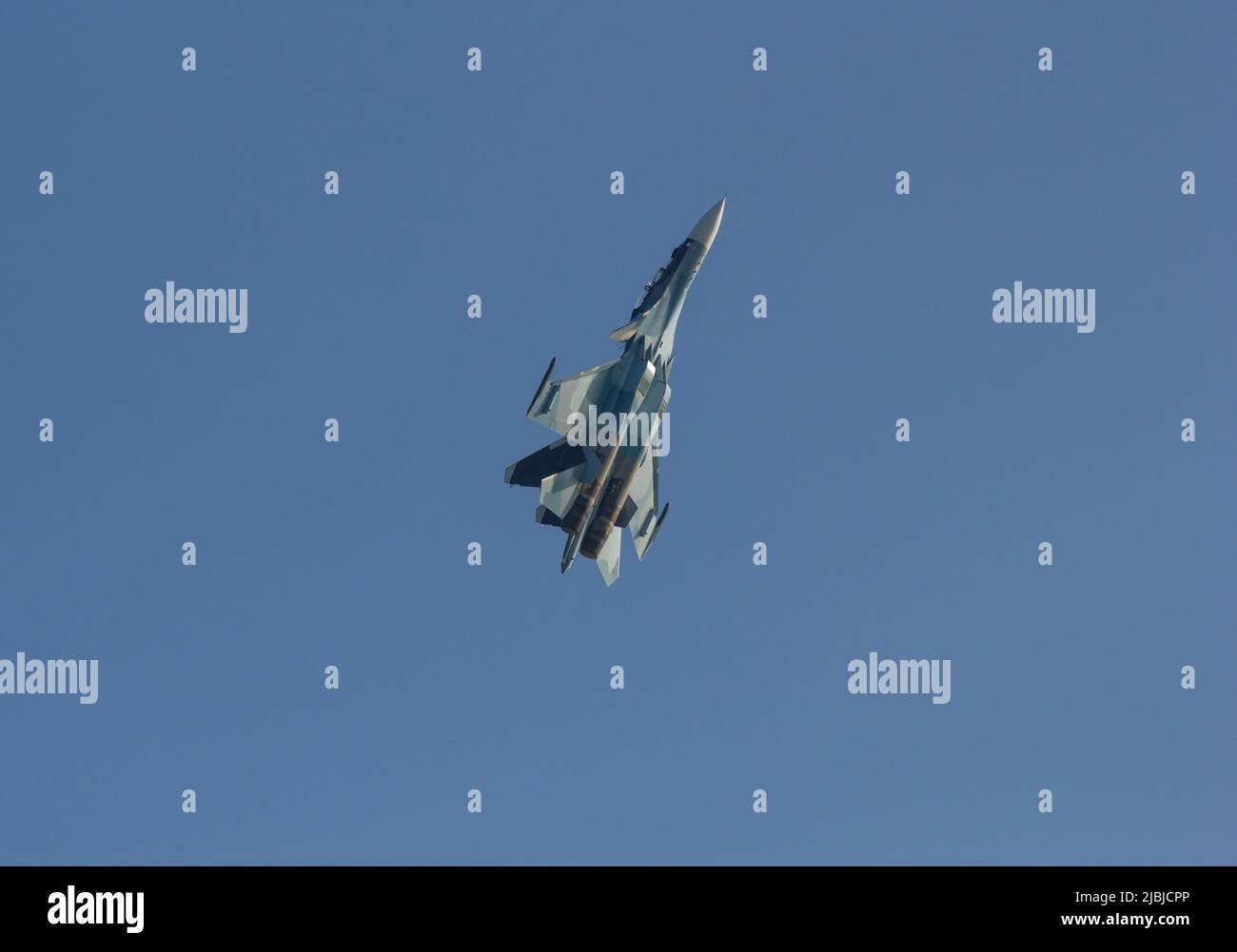 29 AUGUST 2019 MOSCOW, RUSSIA: Russian Air Force - A light green ...