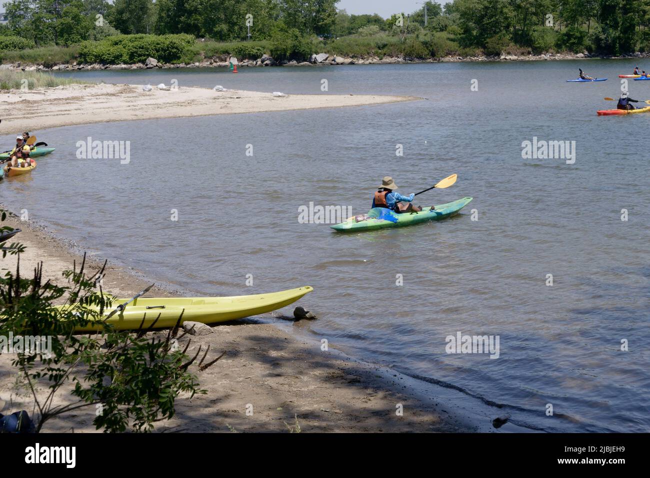 Estuary Day Coney Island Creek; Kaiser Park Stock Photo - Alamy