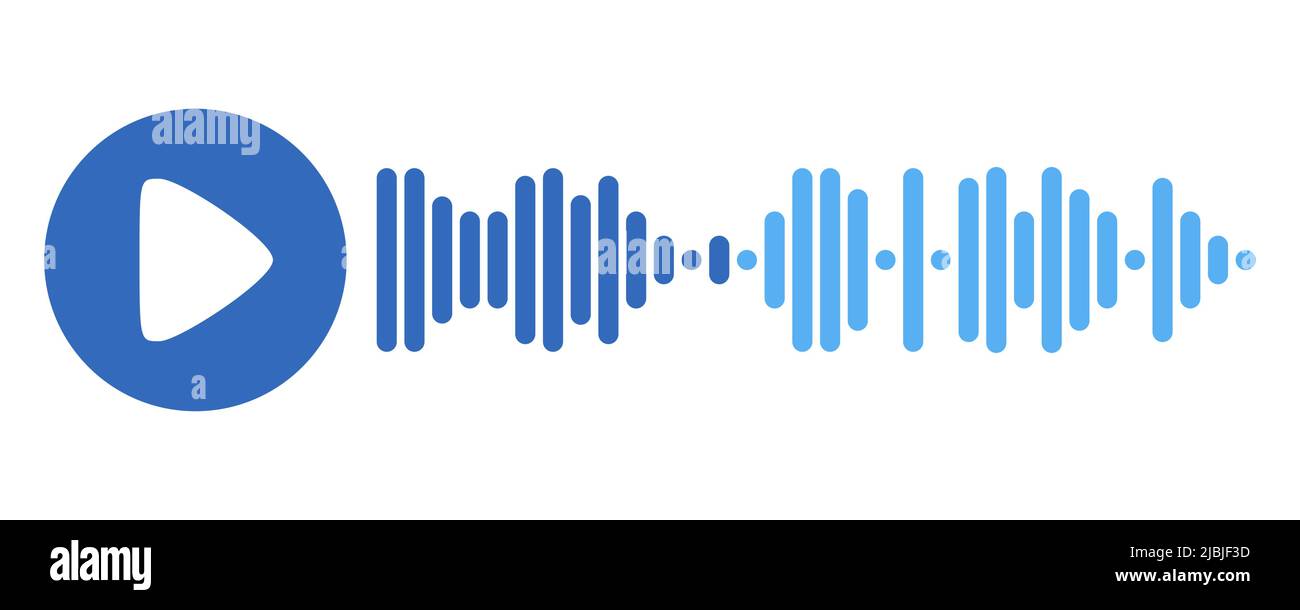 Recording of audio message template. UI element of audio record for ...