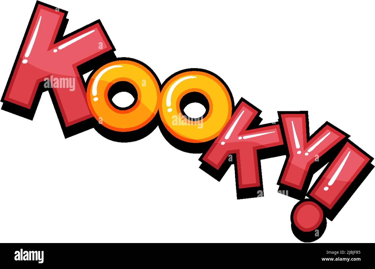 Kooky isolated word text illustration Stock Vector Image & Art - Alamy