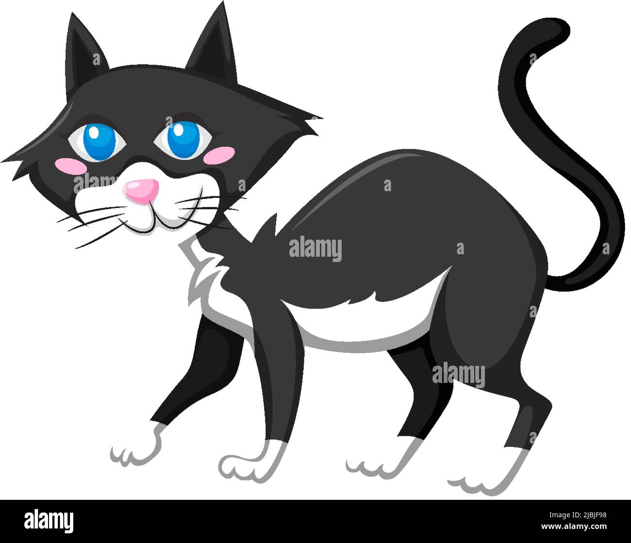 Feline cat in cartoon style illustration Stock Vector Image & Art - Alamy