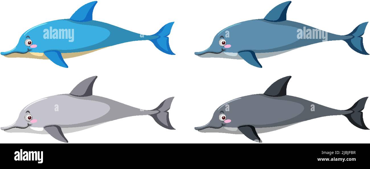 Grey dolphins Stock Vector Images - Alamy