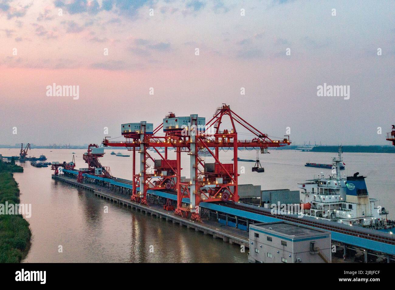 ZHENJIANG, CHINA - JUNE 6, 2022 - An aerial photo taken on June 6, 2022 ...