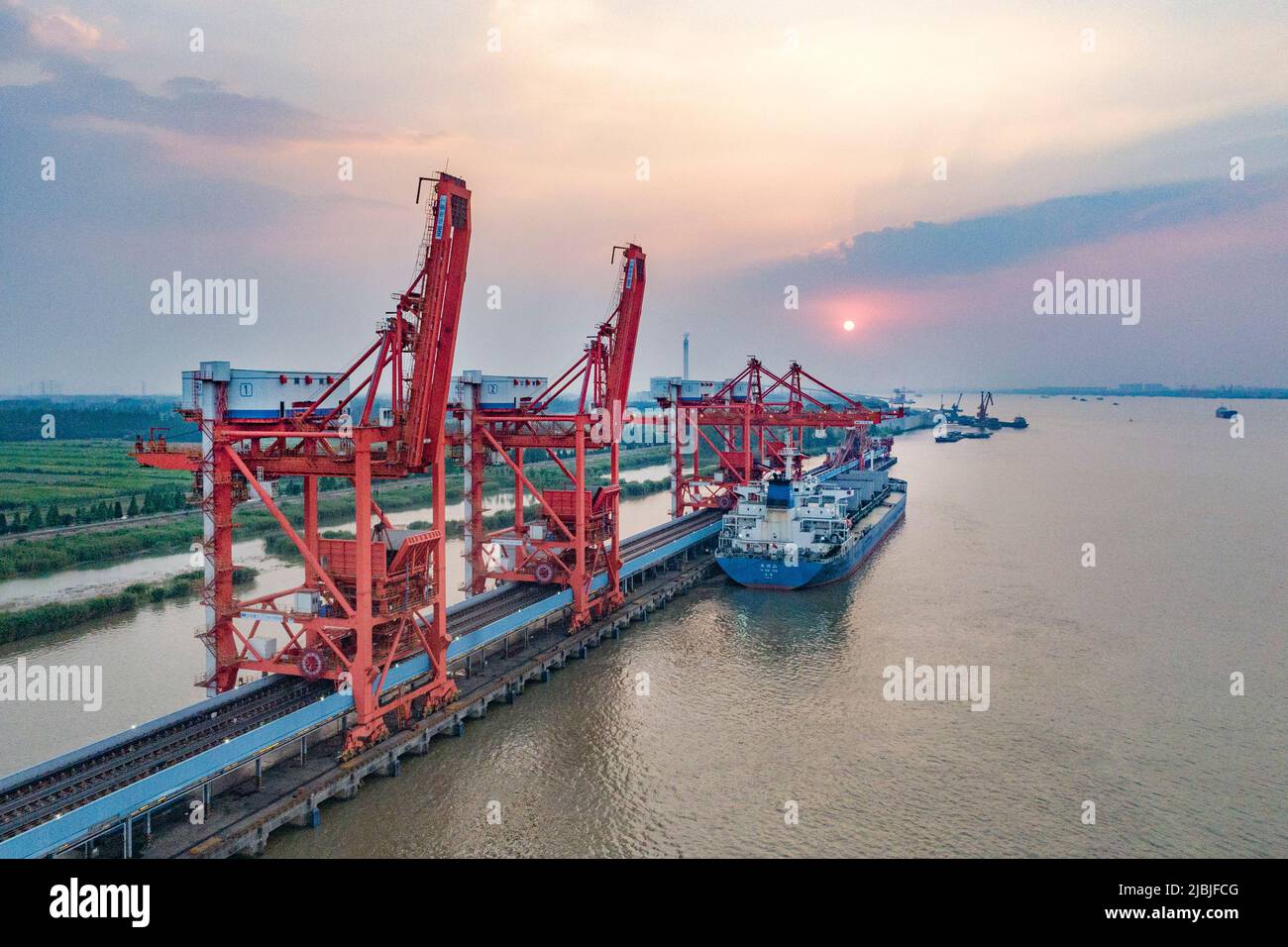 ZHENJIANG, CHINA - JUNE 6, 2022 - An aerial photo taken on June 6, 2022 ...