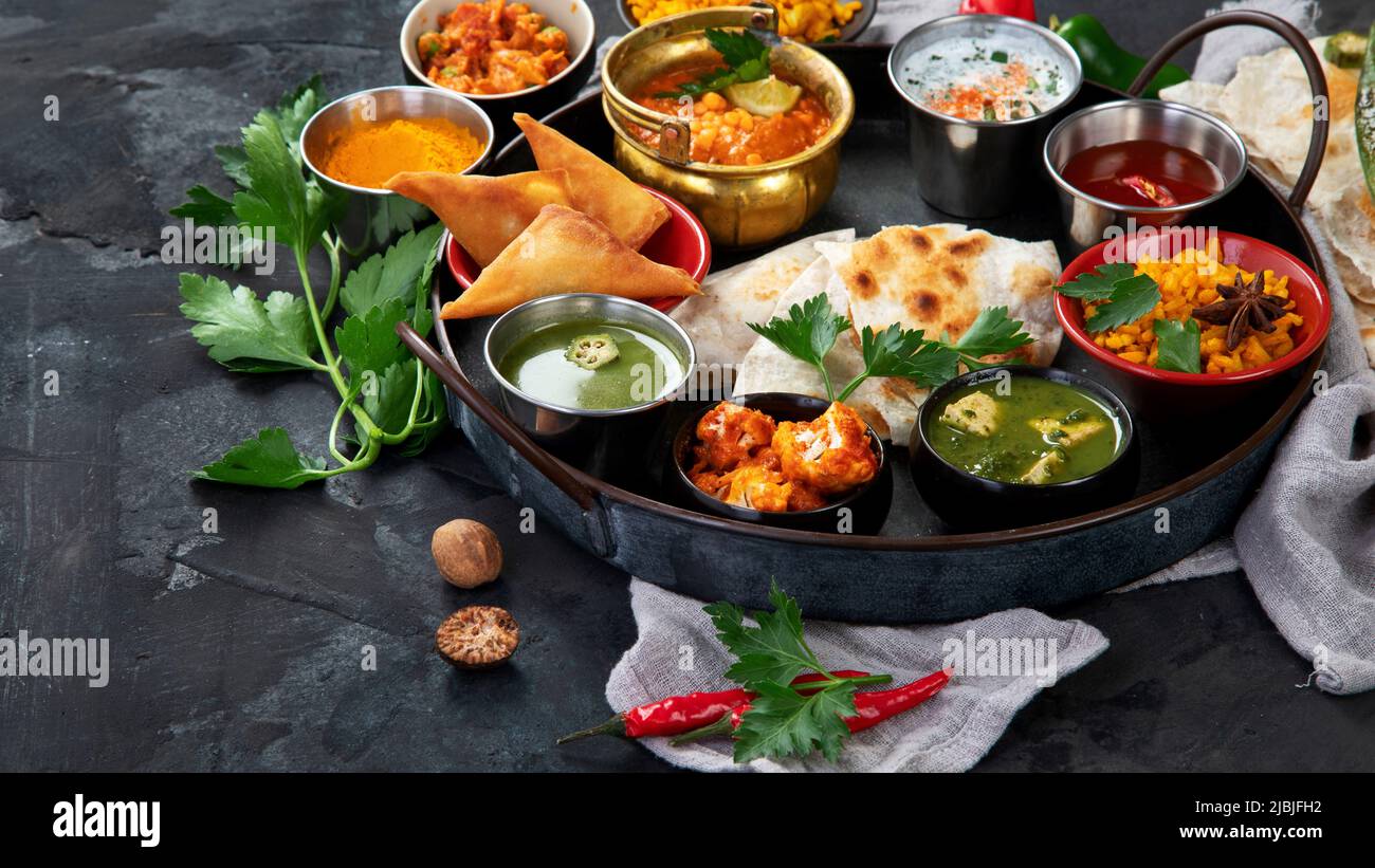 Thali dishes hi-res stock photography and images - Alamy