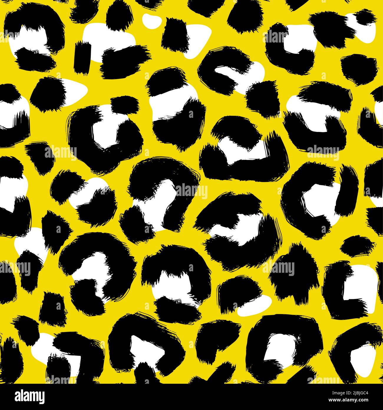 Leopard imitation seamless pattern. Vector illustration Stock Vector ...