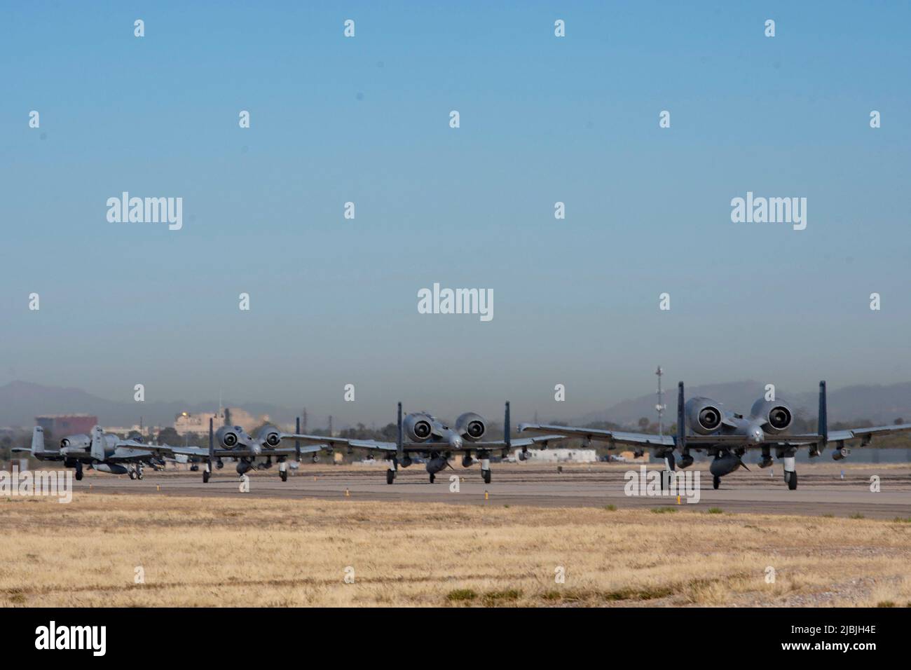 U.S. Air Force A-10 Thunderbolt II pilots assigned to the 354th Fighter ...