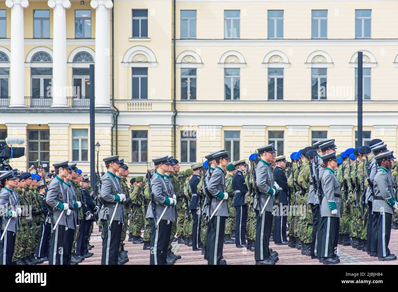 National Parade on the Flag Day of the Finnish Defence Forces at Senate ...