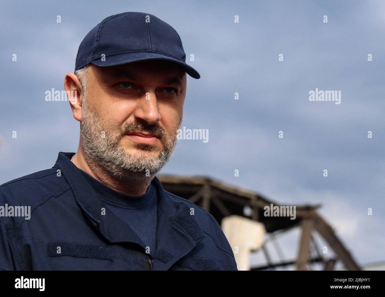 KYIV, UKRAINE - JUNE 05, 2022 - Ukrzaliznytsia board member Yevhen ...