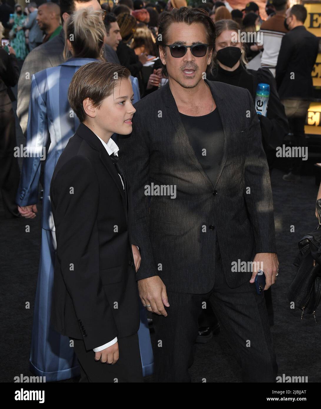 Los Angeles, USA. 06th June, 2022. (R-L) Colin Farrell and Son at the ...