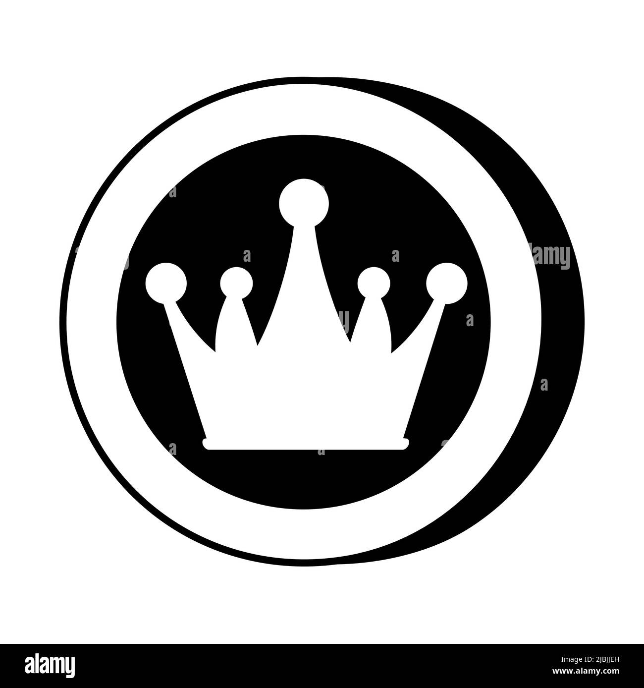 Icon Crown Casino Slot Machine shape. Gambling symbol, object. Vector ...