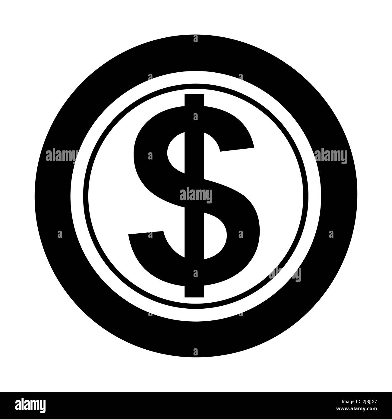 Icon dollar sign shape. Gambling symbol, object. Vector illustration ...