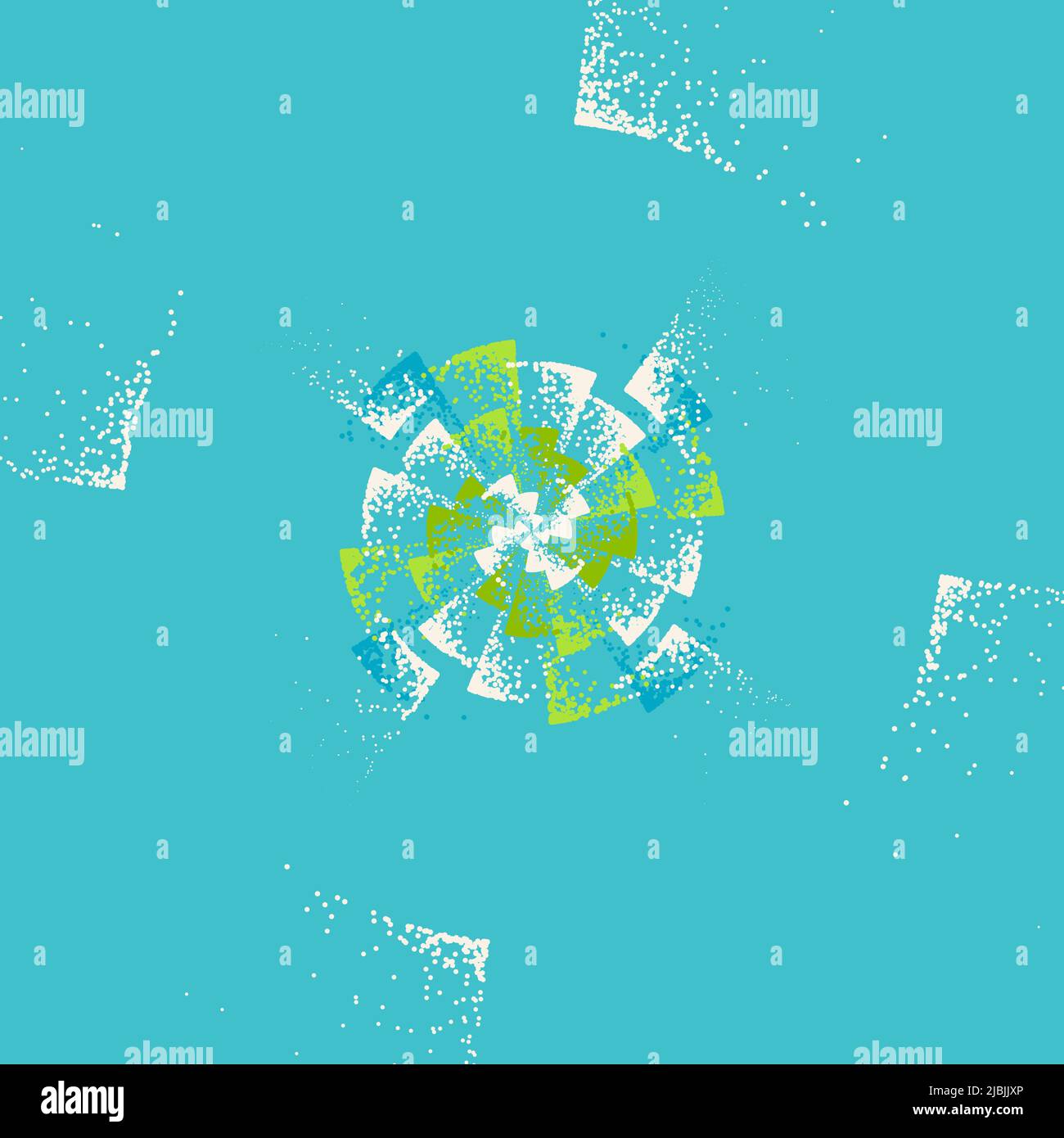 Noise Gradient Swirl Algorithm Example Implementation Illustration