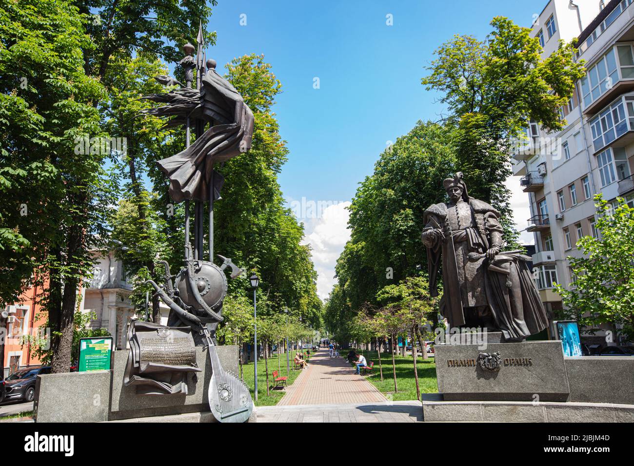 Kyiv, Ukraine - June 1, 2022: Monument To Pylyp Orlyk in Kyiv, Ukraine ...