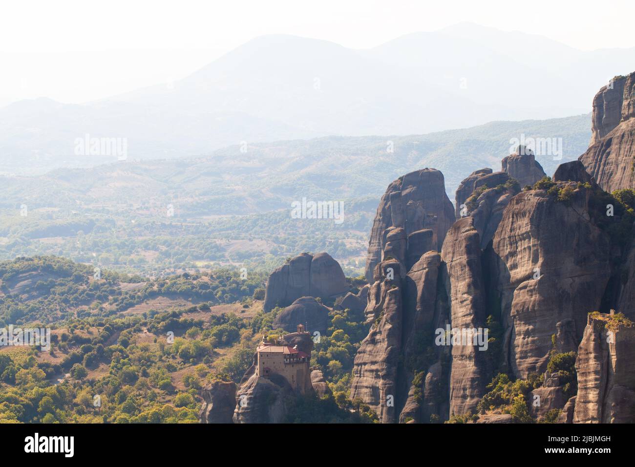 Meteora monastery in Greece, Kalambaka Stock Photo - Alamy