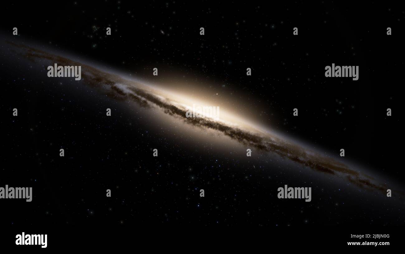 Milky Way galaxy in space. Billions of stars and planets in the ...