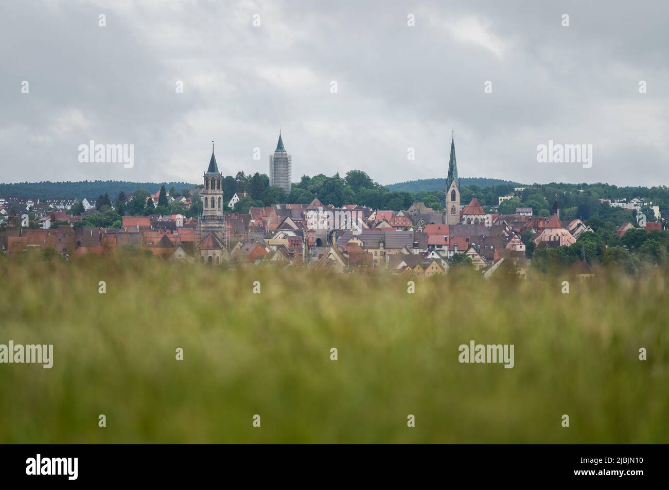 Rottweil, Germany. 07th June, 2022. View of downtown Rottweil in the ...