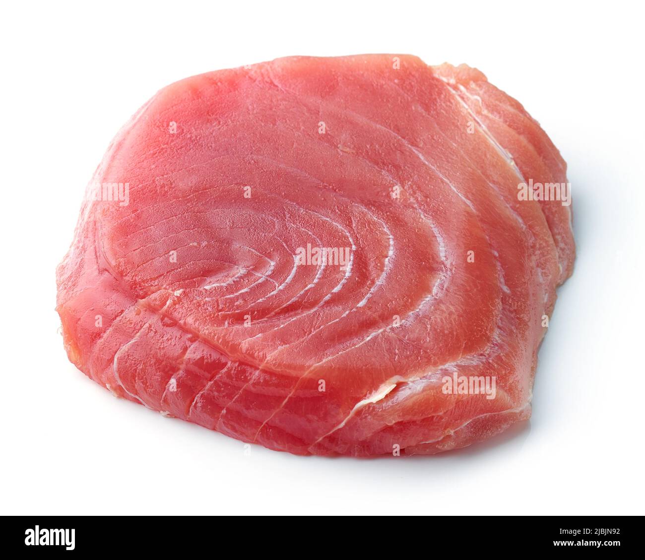 fresh raw tuna steak isolated on white background Stock Photo - Alamy