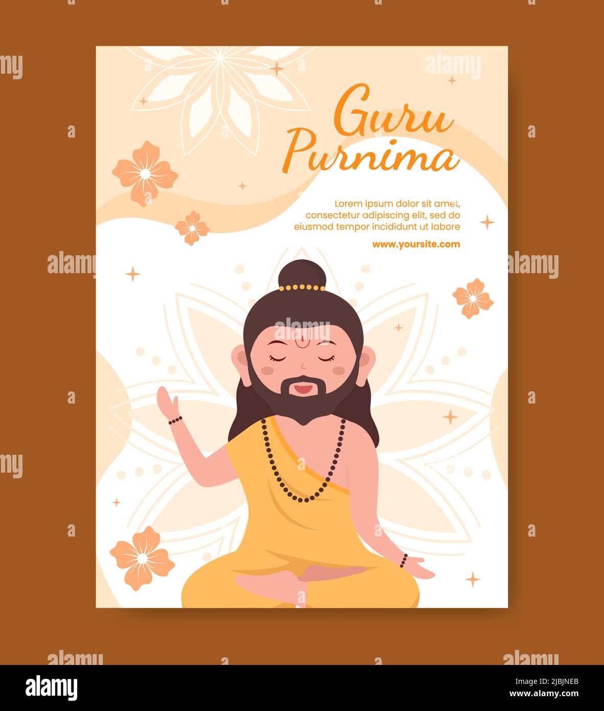 Guru Purnima of Indian Festival Vertical Poster Template Social Media ...