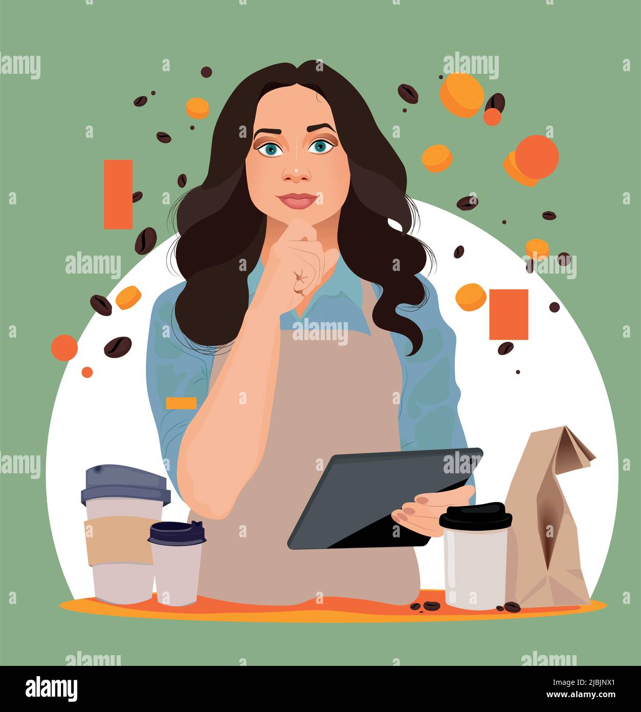 Coffee Business Concept barista making coffee Stock Vector Image & Art ... Coffee Business Concept barista making coffee Stock Vector Image & Art ...