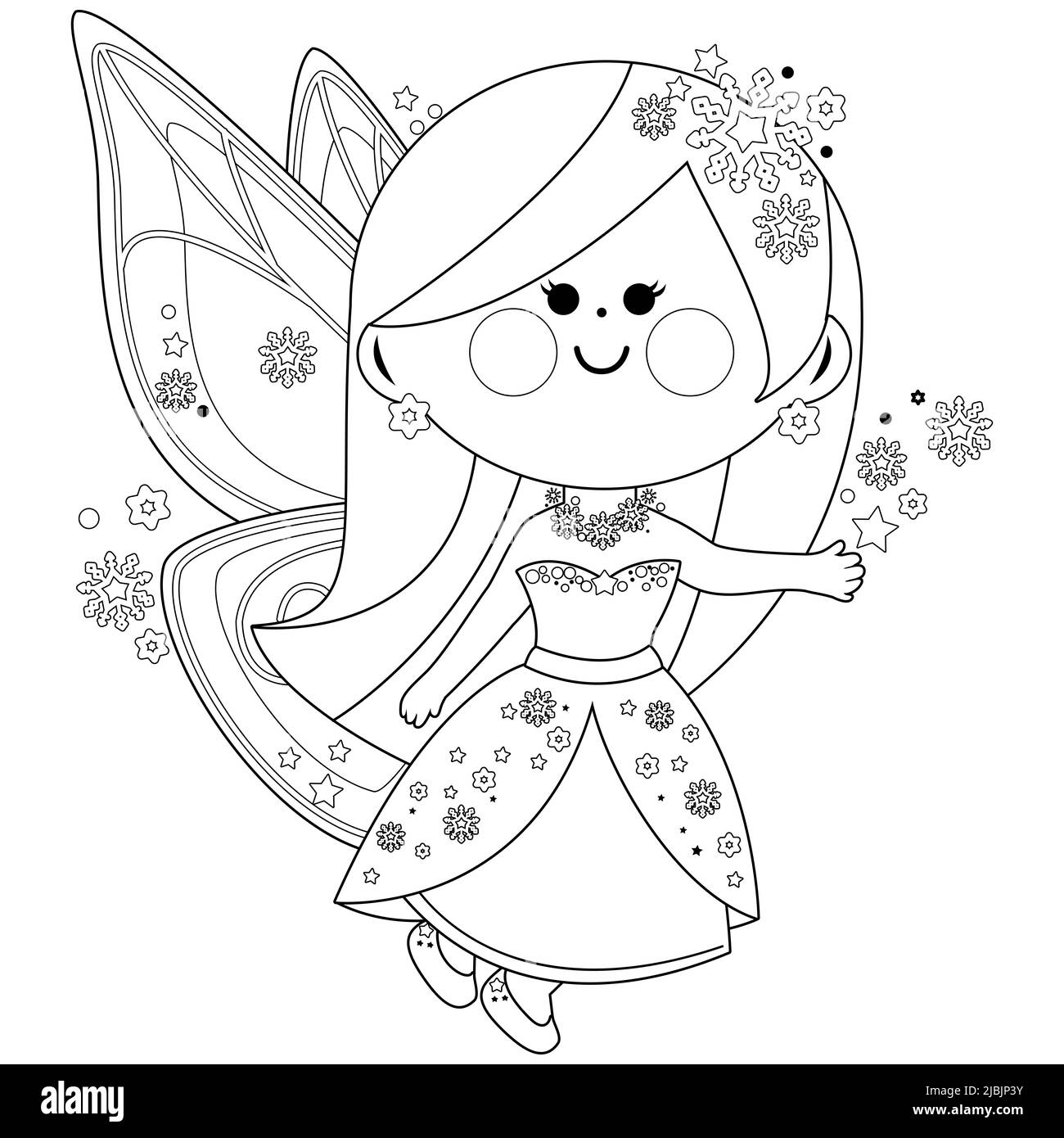 Winter Fairy Coloring Pages