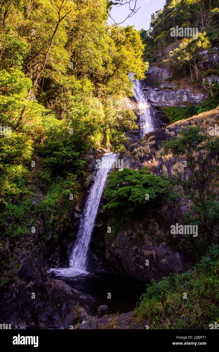 Mae Pan waterfall in Doi Inthanon national park, Chiang Mai, Thailand ...
