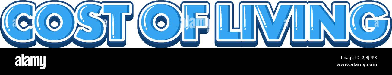 Cost of living word logo illustration Stock Vector Image & Art - Alamy