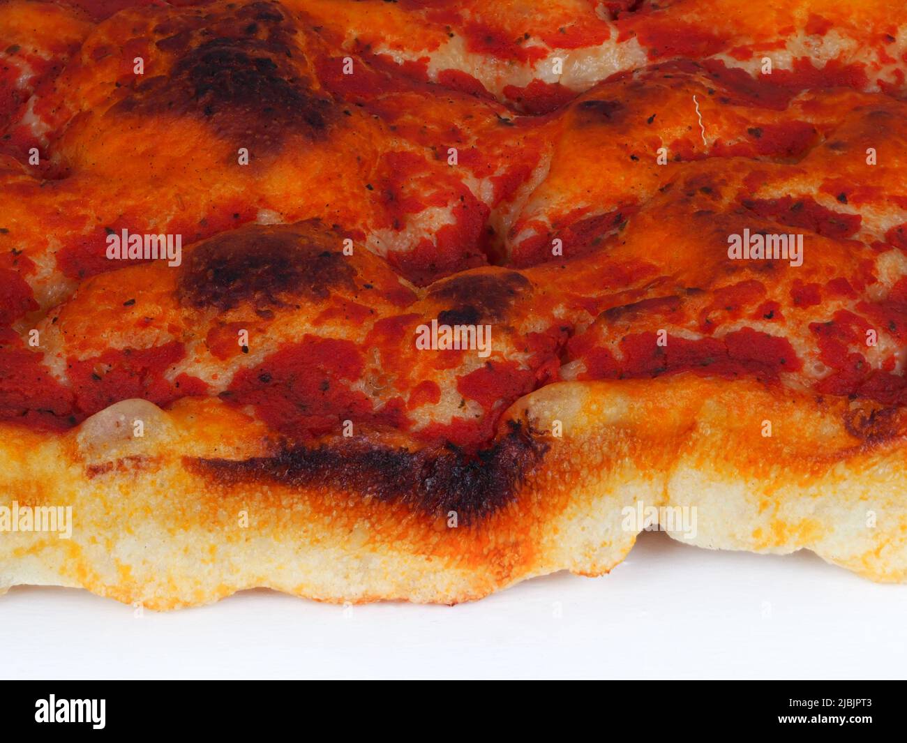 Italian flat bread organic wholewheat focaccia with tomatoes - white ...