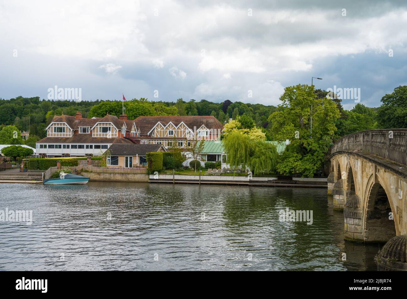 The clubhouse of the Leander Club, a prestigious rowing club, situated ...