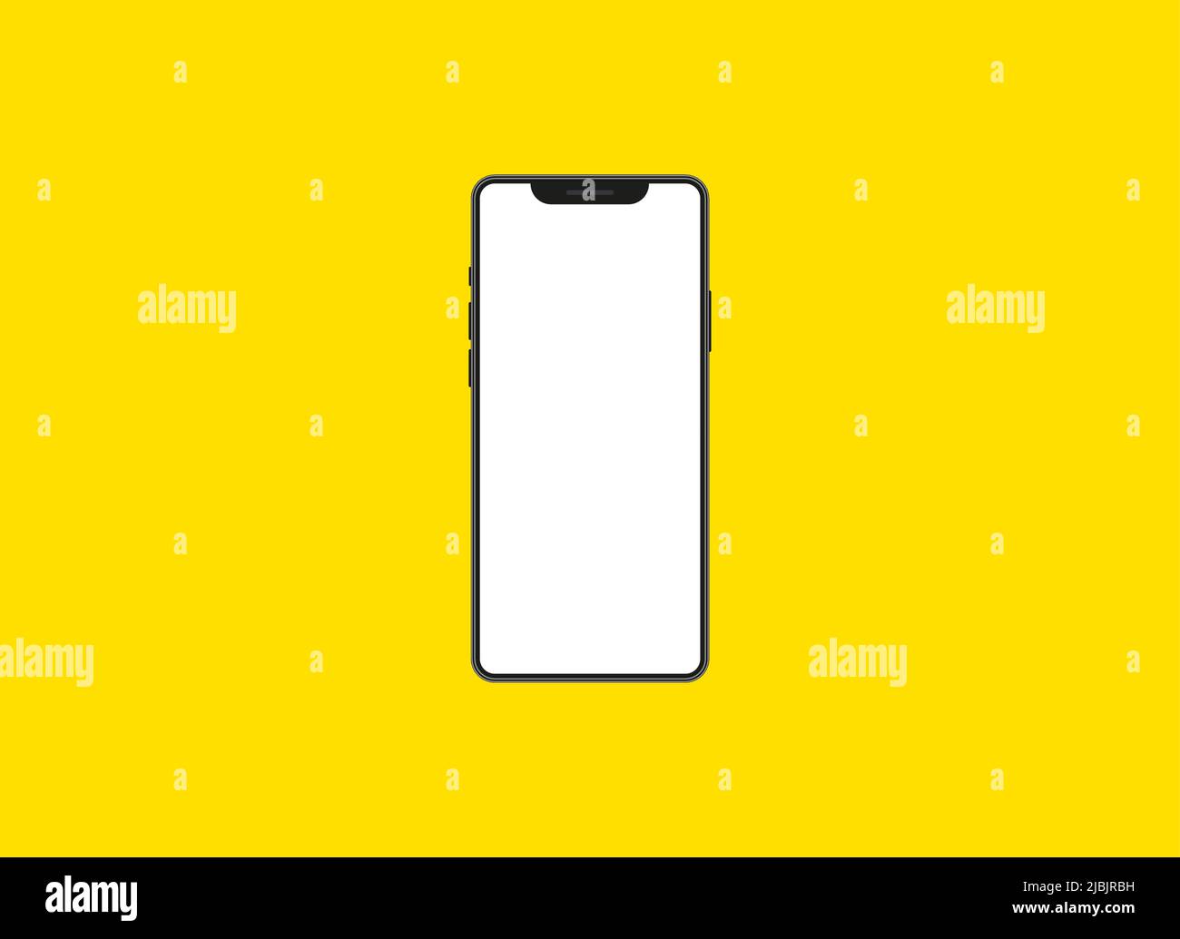 Smartphone interface empty screen, 3d illustration Stock Vector Image ...