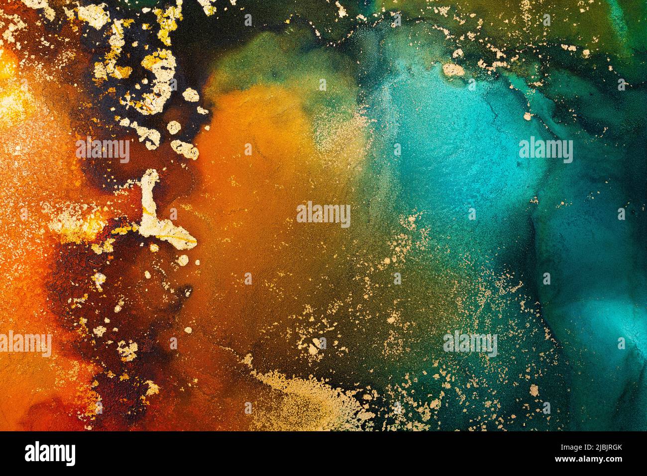 Marble ink abstract art from exquisite original painting for abstract background . Painting was ...