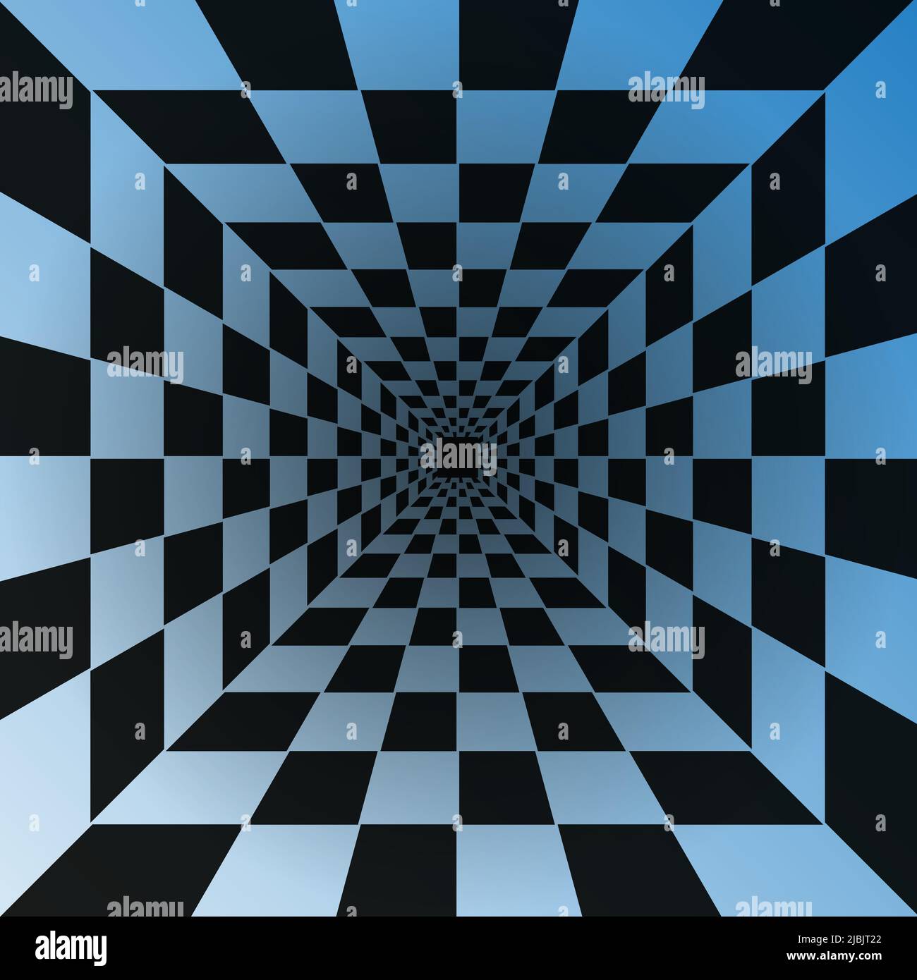 Black and White checkered perspective abstract background, blending ...