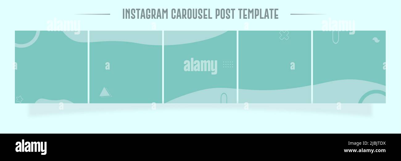 Instagram and social media carousel post template Stock Vector Image ...