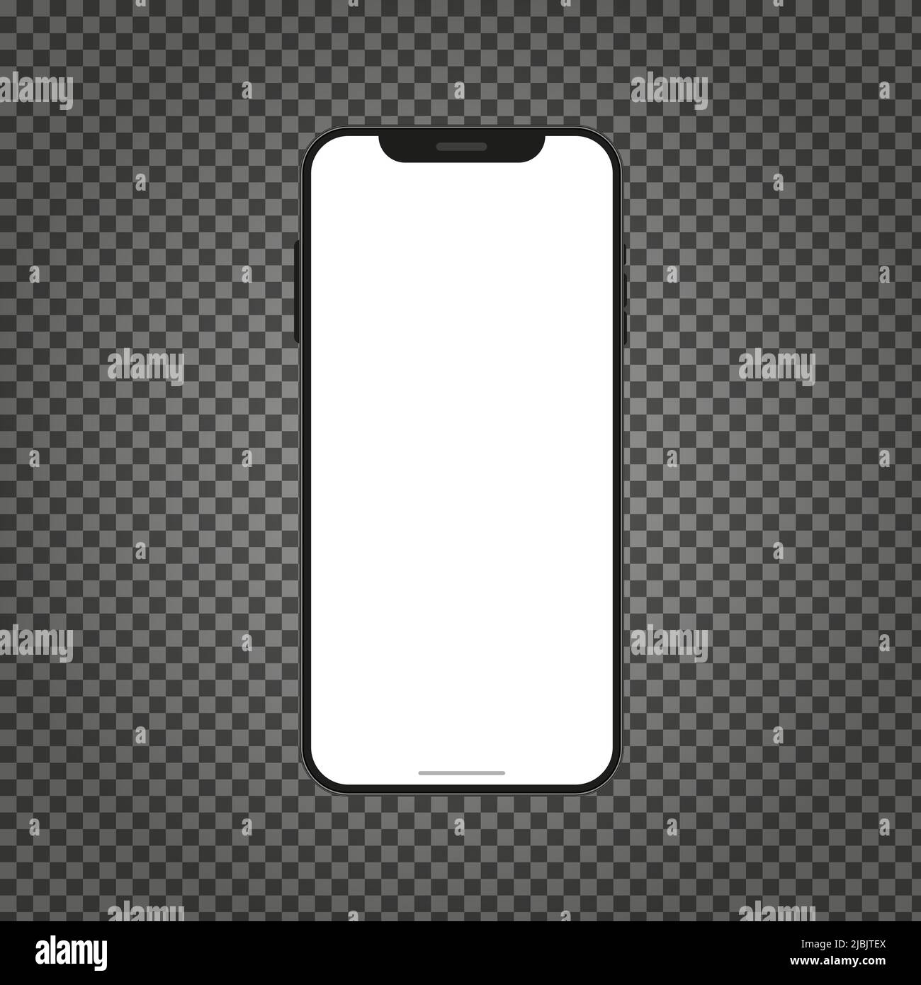 Smartphone interface empty screen, 3d illustration Stock Vector Image ...