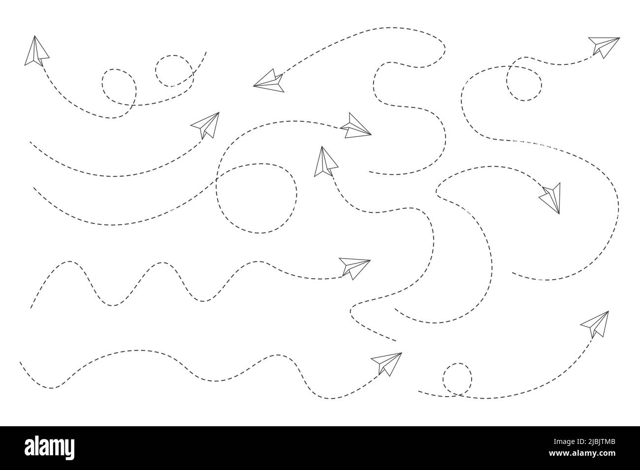 Airplane pattern white paper Black and White Stock Photos & Images - Alamy