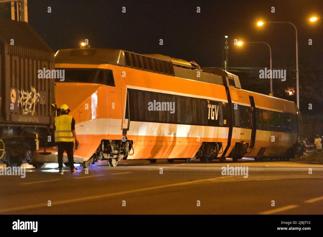 Brno, Czech Republic. 06th June, 2022. Arrival of France's high-speed ...