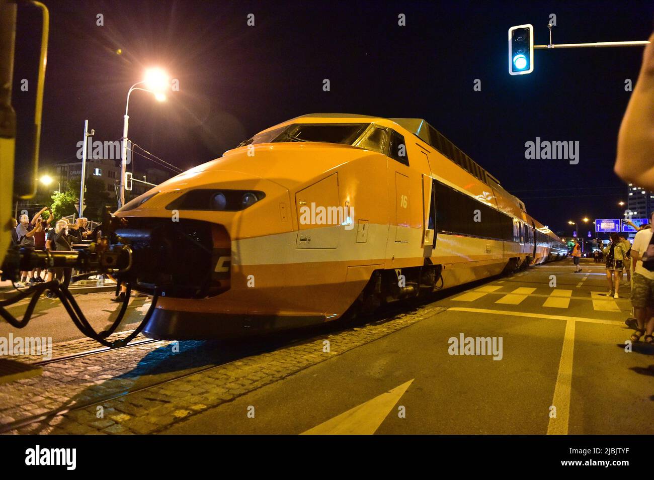 Brno, Czech Republic. 06th June, 2022. Arrival of France's high-speed ...