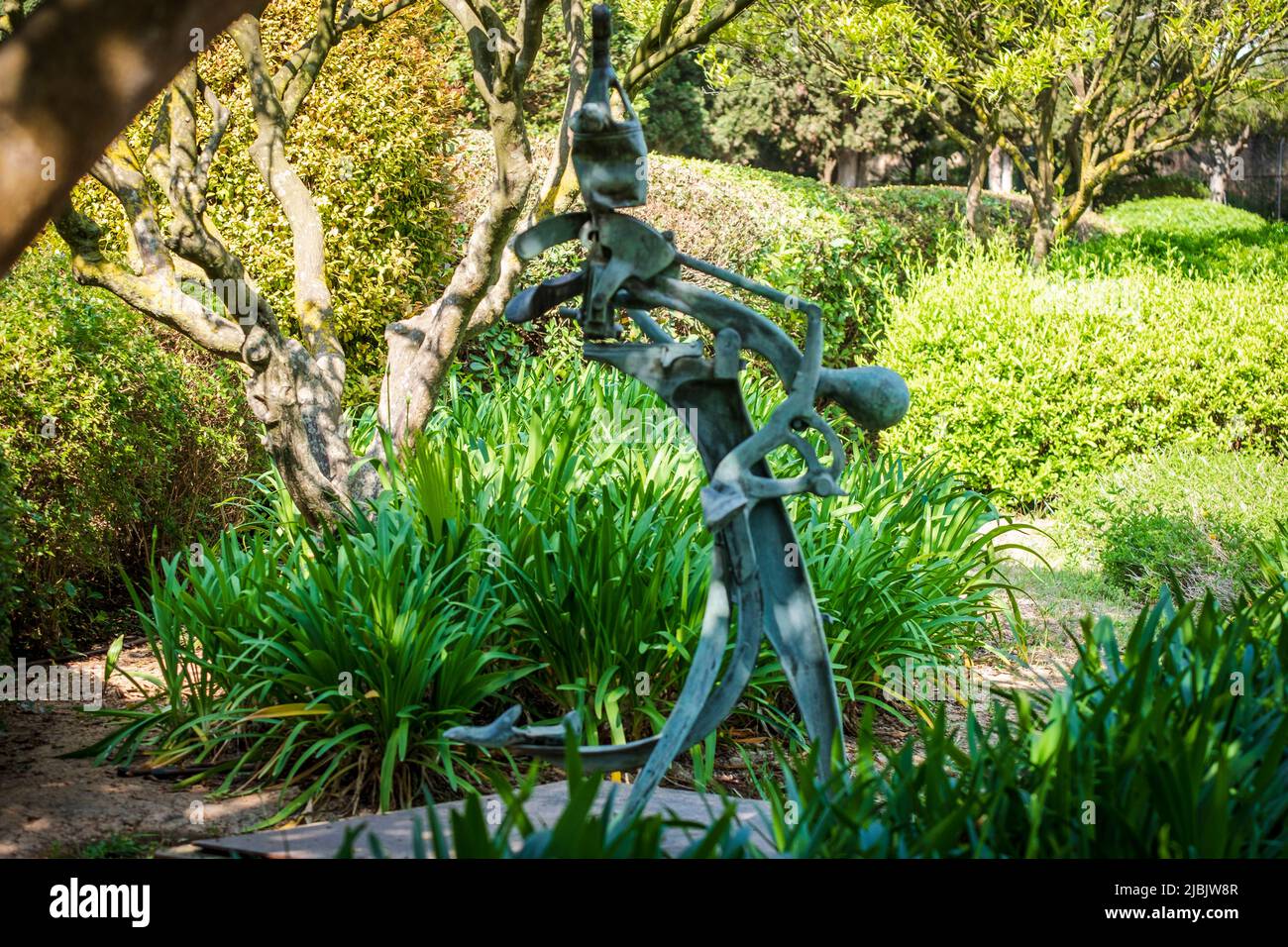 Joan Miró (Spanish, 1893–1983), Femme et oiseaux ,1972, lost wax cast ...