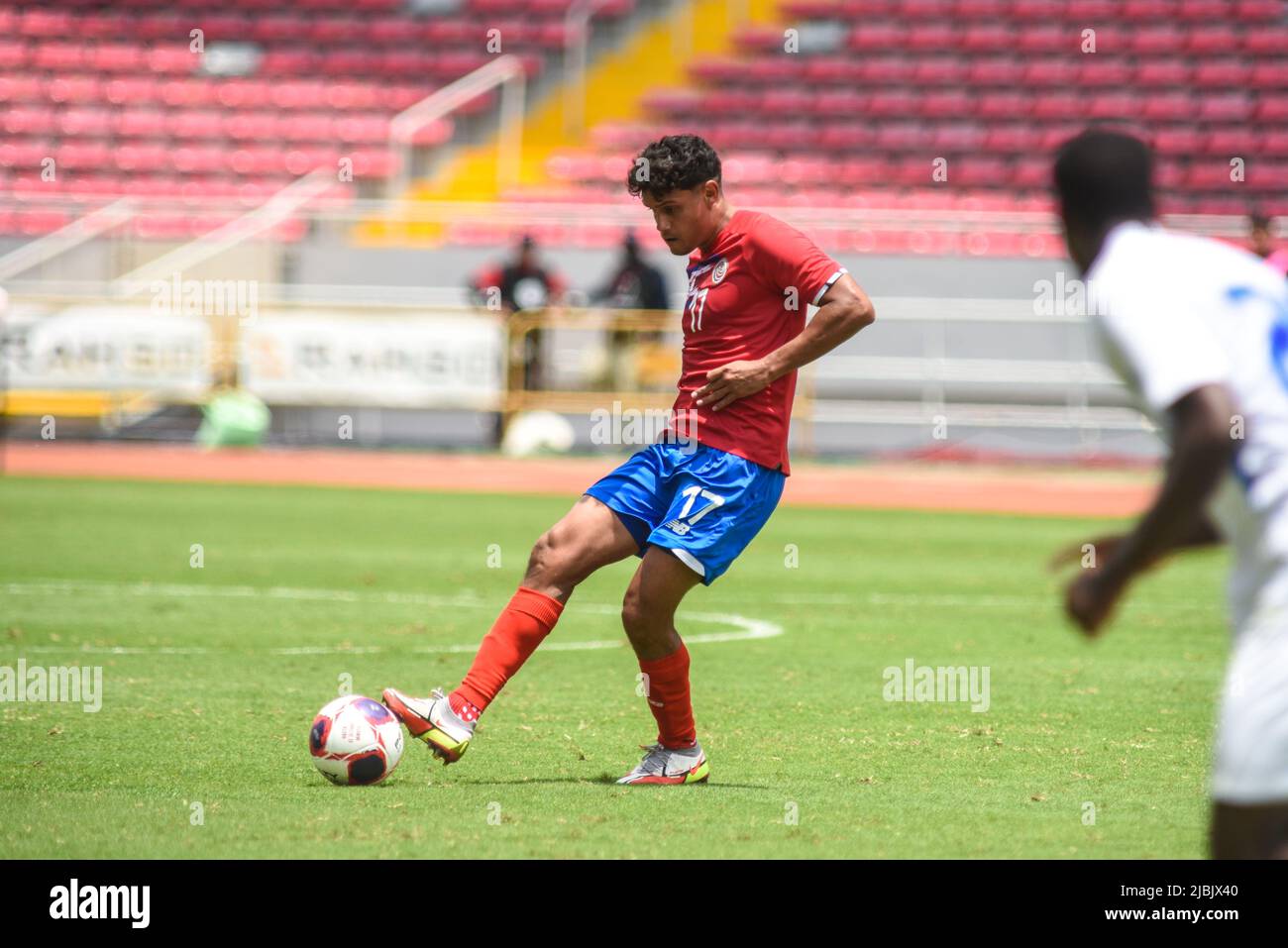 SAN JOSE, Costa Rica: Costa rican midfielder Yeltsin Tejeda in action ...