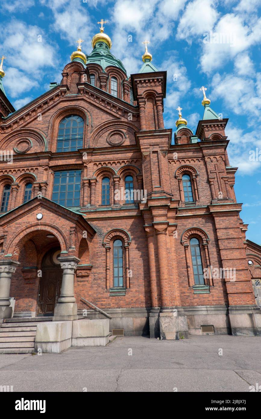 Uspenski Cathedral Finnish Orthodox Stock Photo - Alamy